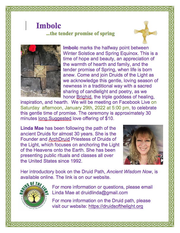 Imbolc – the Tender Promise of Spring | Druids of the Light